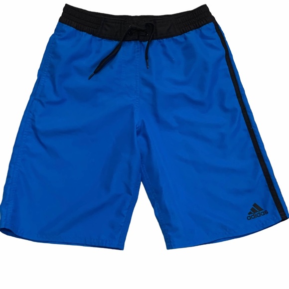 adidas | Swim | Adidas Lined Blue Swim Board Shorts Size M | Poshmark